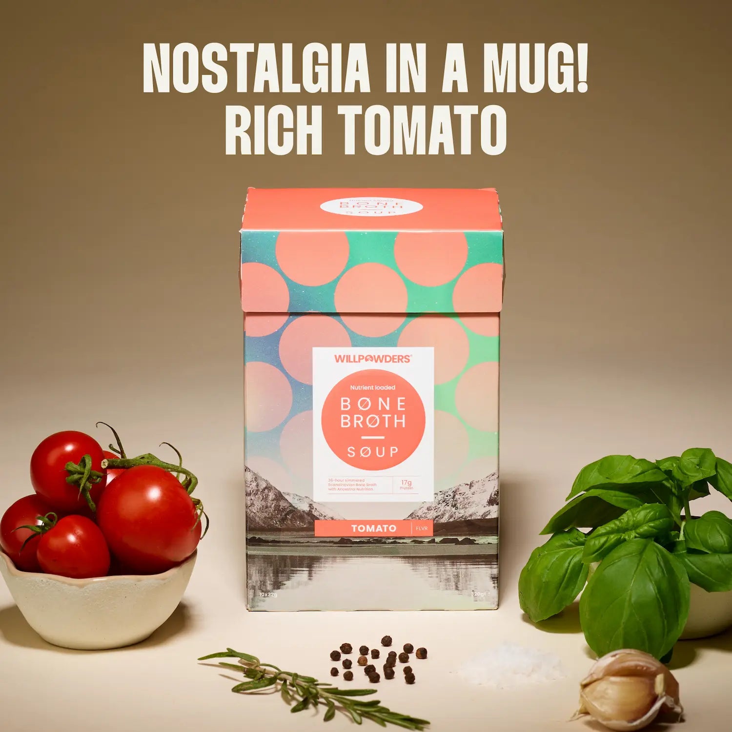 Tomato Bone Broth Soup | Powder Sachets | WillPowders